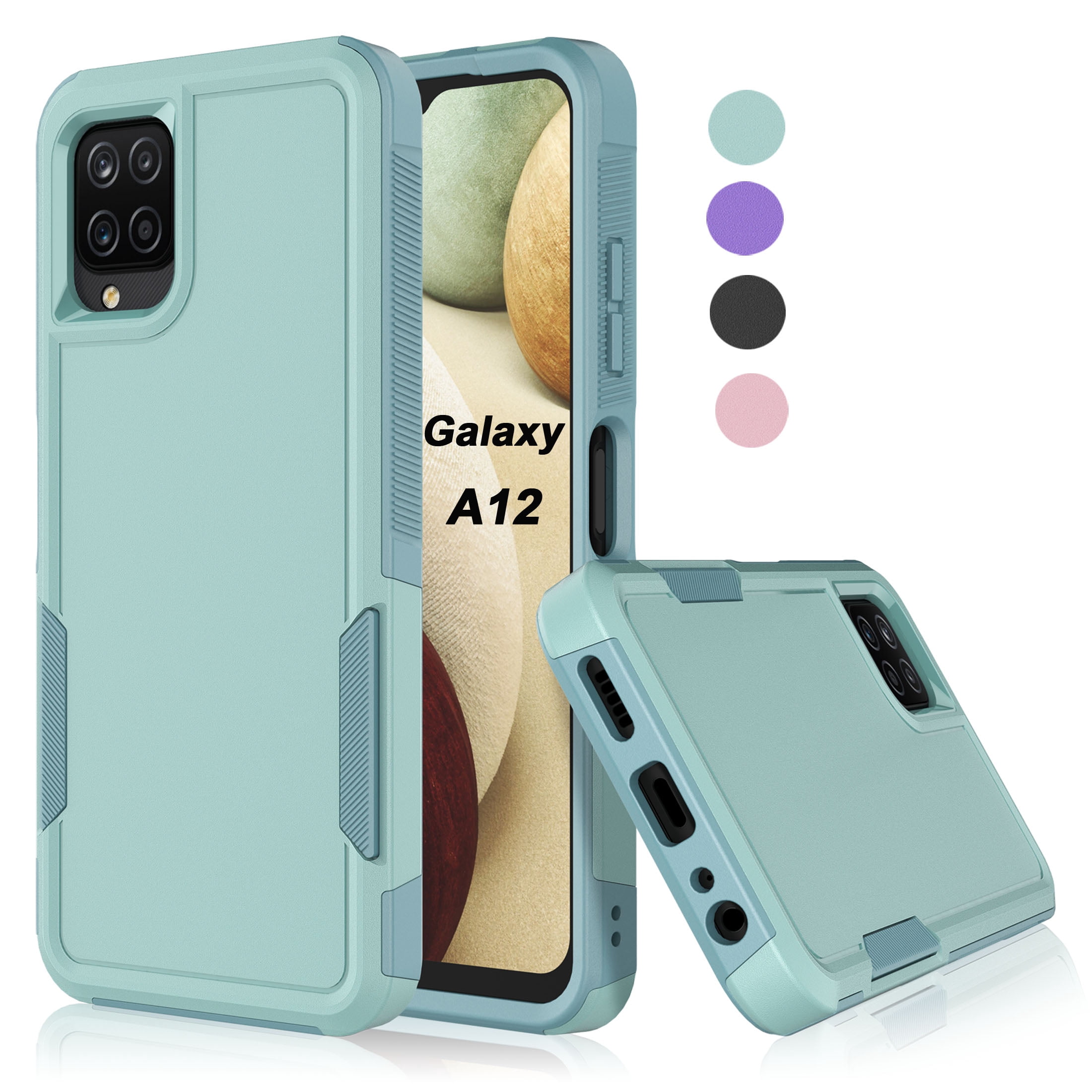 For Samsung Galaxy A12 (4G/5G) Case, 2 in 1 PC Phone Case for Galaxy ...