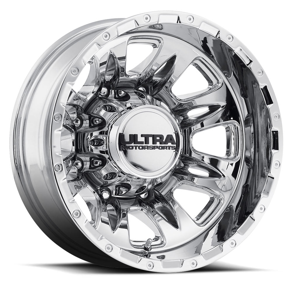 17" Silver Predator Dually 049 Wheel by Ultra Wheel 049-7692RC ...