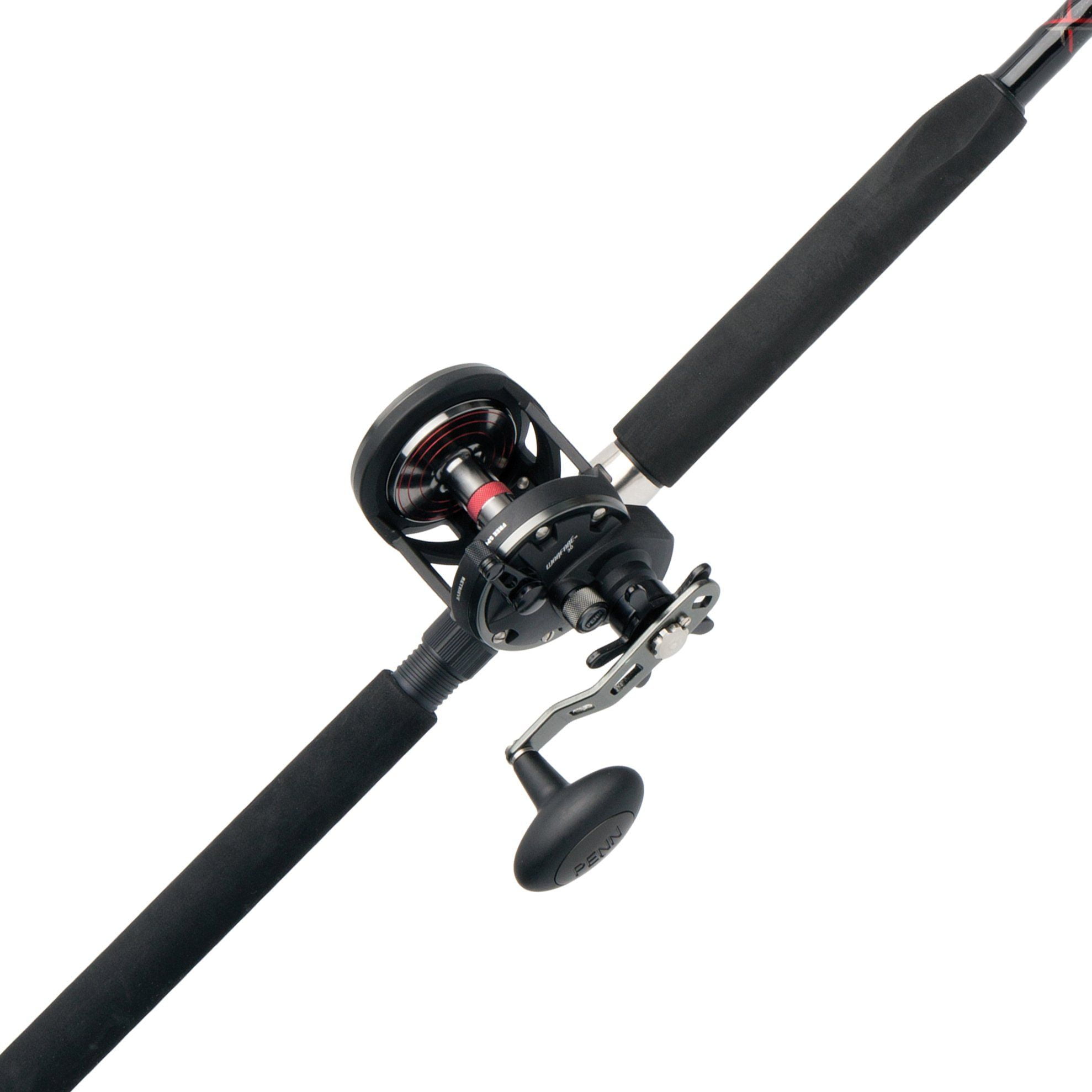 PENN 7’ Warfare Star Drag Fishing Rod and Reel Conventional Combo ...