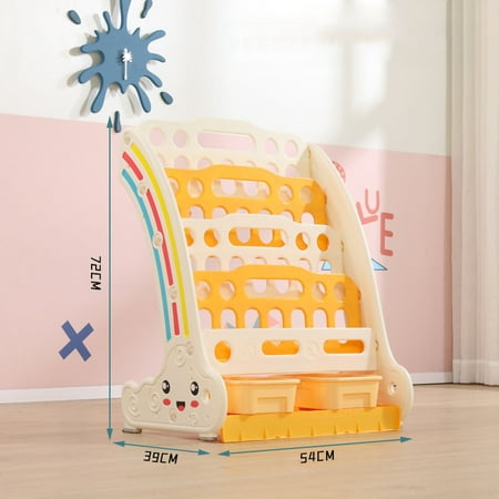 Kindergarten Bookshelf Children Picture Books Storage Rack Kindergarten ...