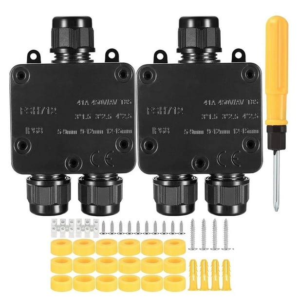 Caja de Conexiones Tipo y Impermeable IP68 - PA9 para Exteriores con ...