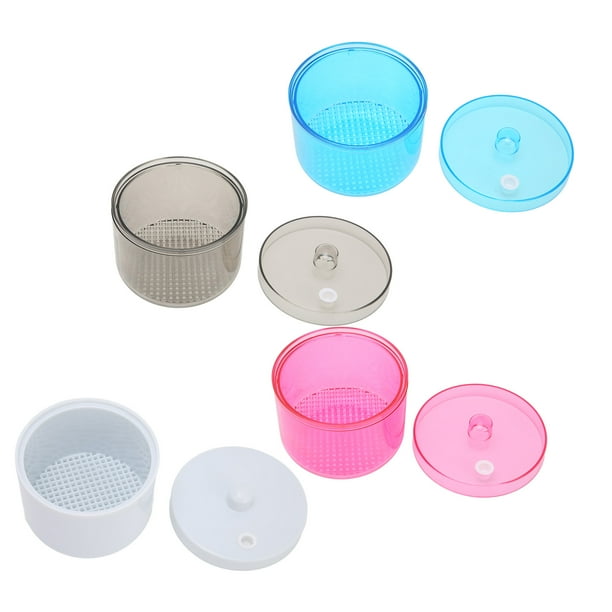 Burs Cleaning Box, Small Bur Holder Cleaner Round Box Dustproof ...