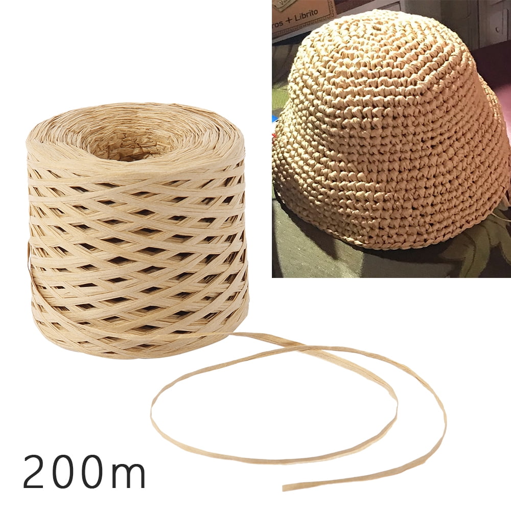 MTFun 200M/Roll Raffia Paper Ribbon DIY Cord Crafts Twine Rope String ...