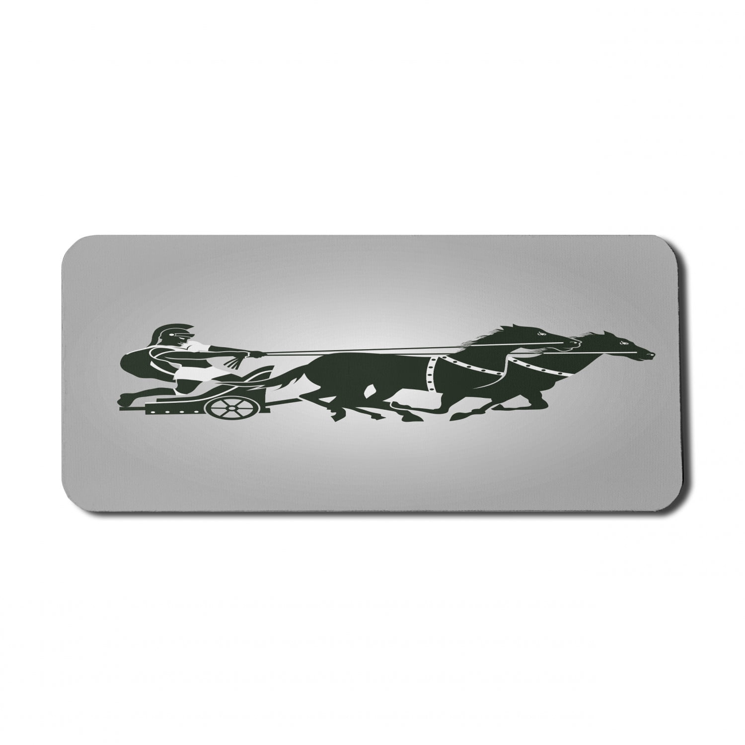 Retro Computer Mouse Pad, Mythological Chariot Gladiator with Horse ...