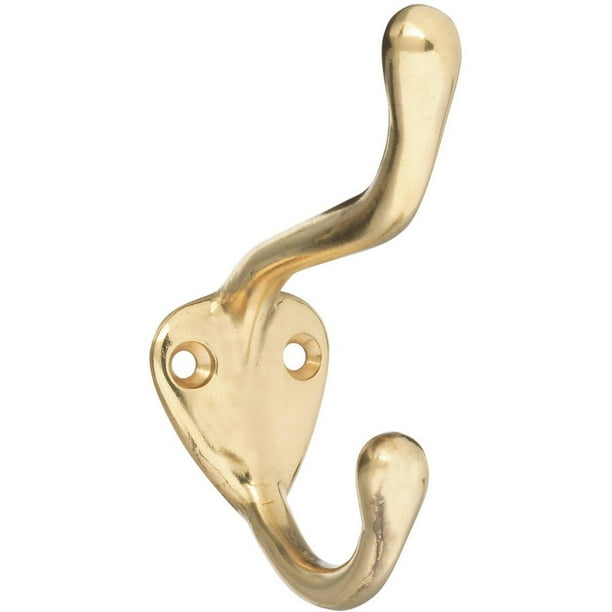 Stanley Hardware 804020 Solid Brass Coat & Hat Hook - Walmart.com ...
