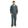 Vulcanodon Mens Pajama Set 100% Cotton, Long Sleeve Button Down PJ Set ...