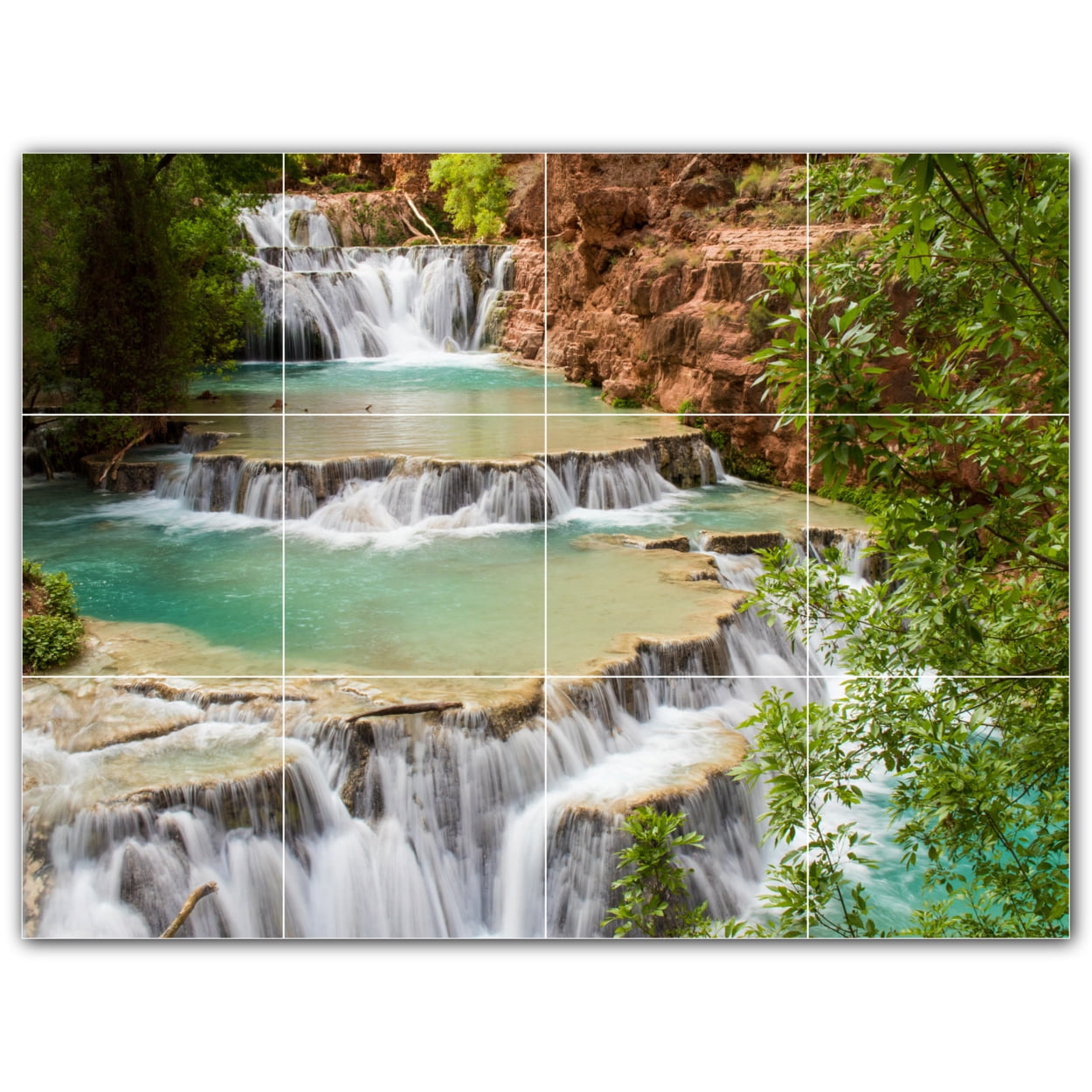Picture-Tiles.com: Waterfalls Ceramic Tile Wall Mural WAL501142-43L. 32 ...