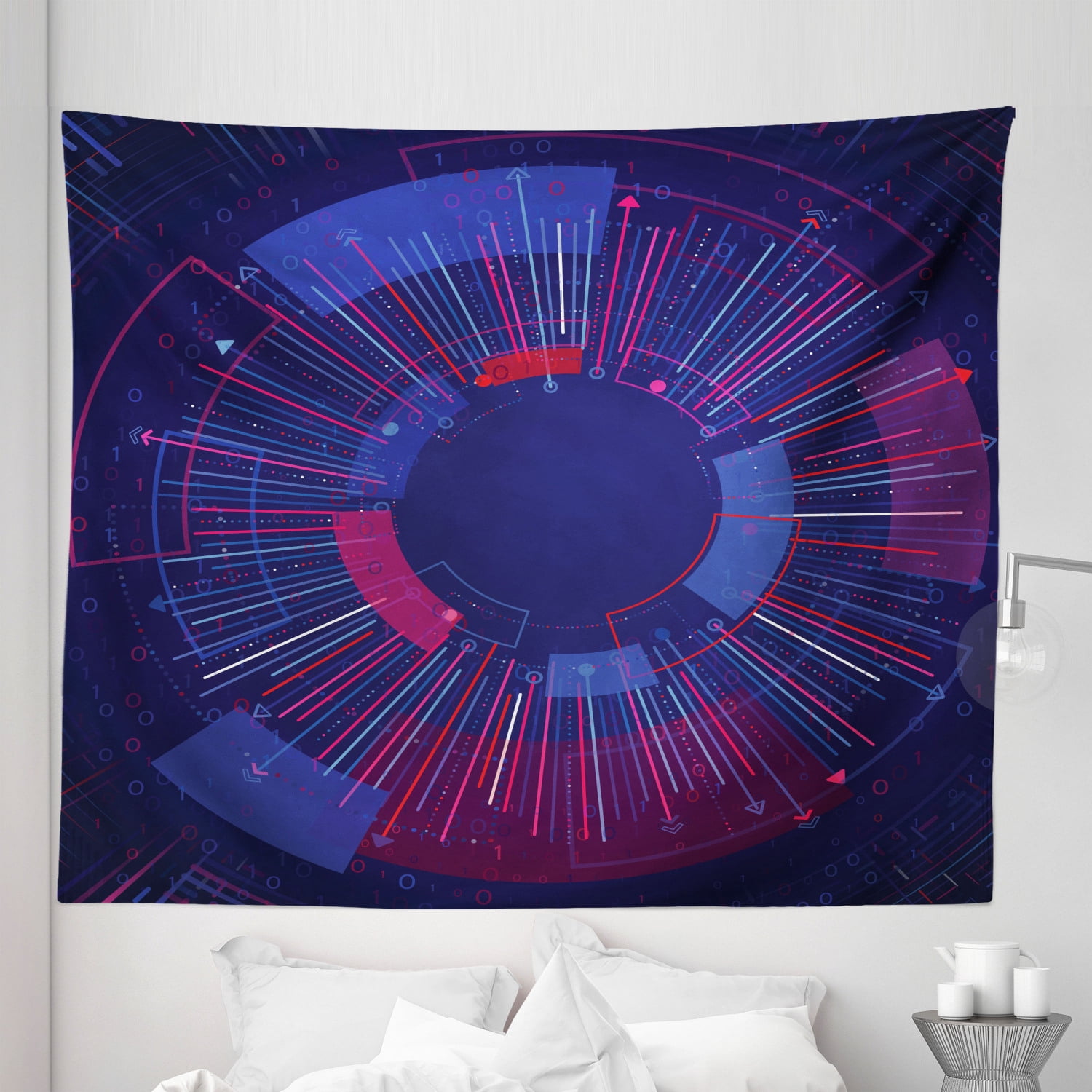 Abstract Tapestry, Data Connection Modern Illustration of Dots and ...
