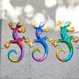 Joernso Vivid Wall Hanging Geckos Shape Iron Stylish Art Sculpture ...