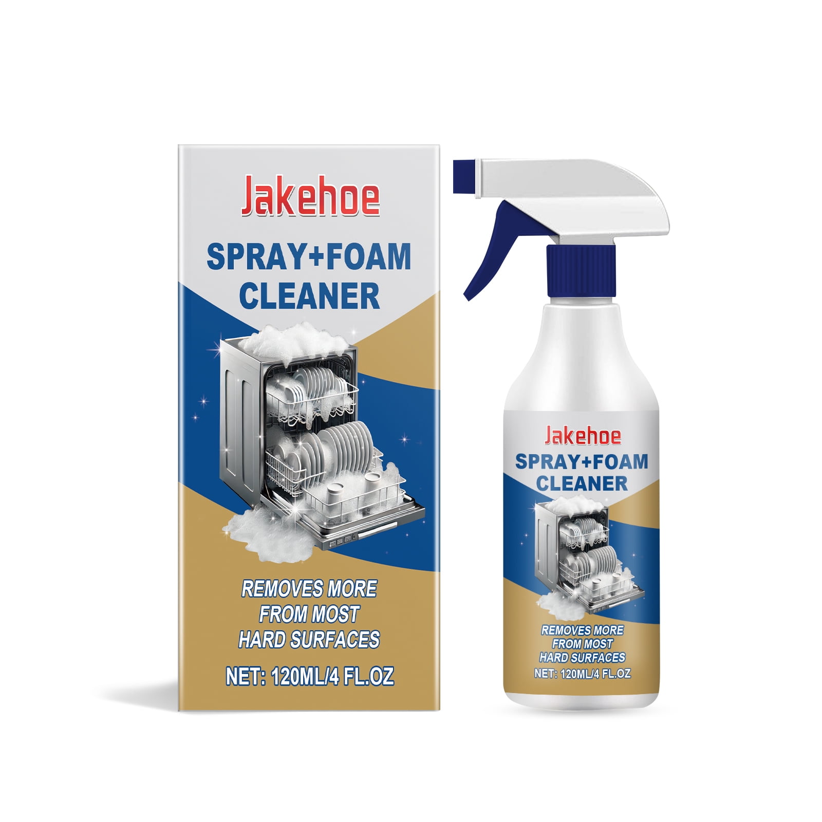 Jakehoe Dishwasher Foam Cleaner Kitchenware Multi-Effect Clean Stains ...