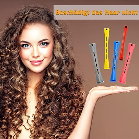 60 Pieces Hair Perm Rods Set Hairstyling Fitting Barber Shop Using ...