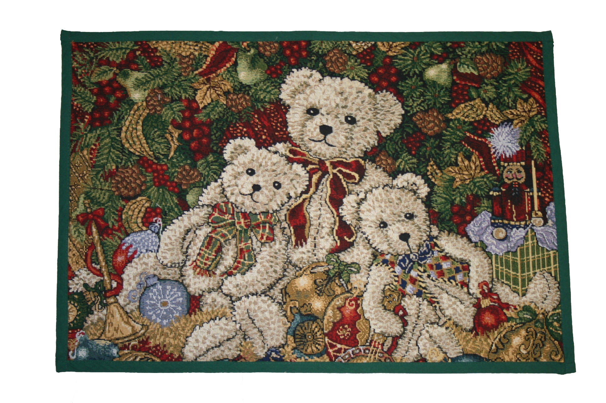 Holiday Christmas Poinsettia Design 19" X 27" Area Rug - Walmart.com