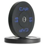 CAP Barbell Olympic Rubber Bumper 45 lb Plate - Walmart.com