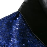 HCNTES Men's Shiny Sequins Blazer Suit Jacket Stylish Tuxedo for Ball ...