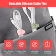 24 silicone cable ties, reusable wire束带, for wire harness ...