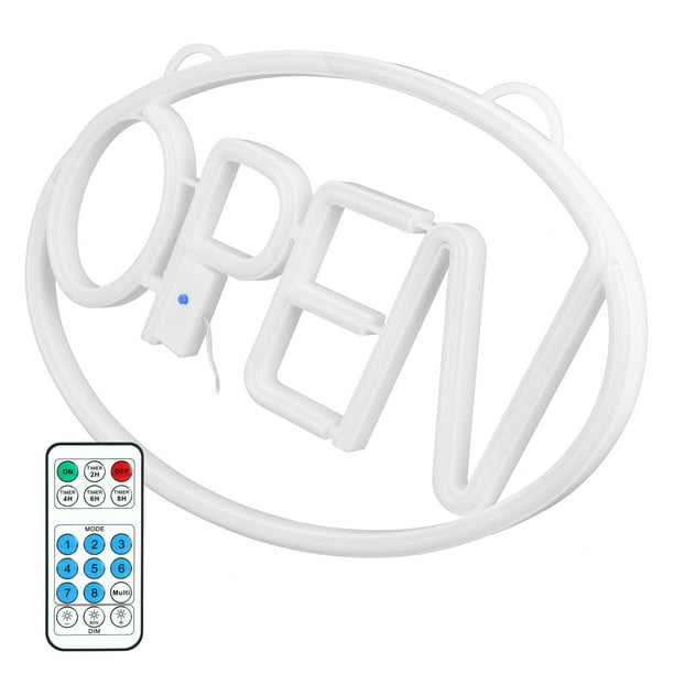 Decoración de pared, letrero abierto de neón LED, letrero de neón con ...