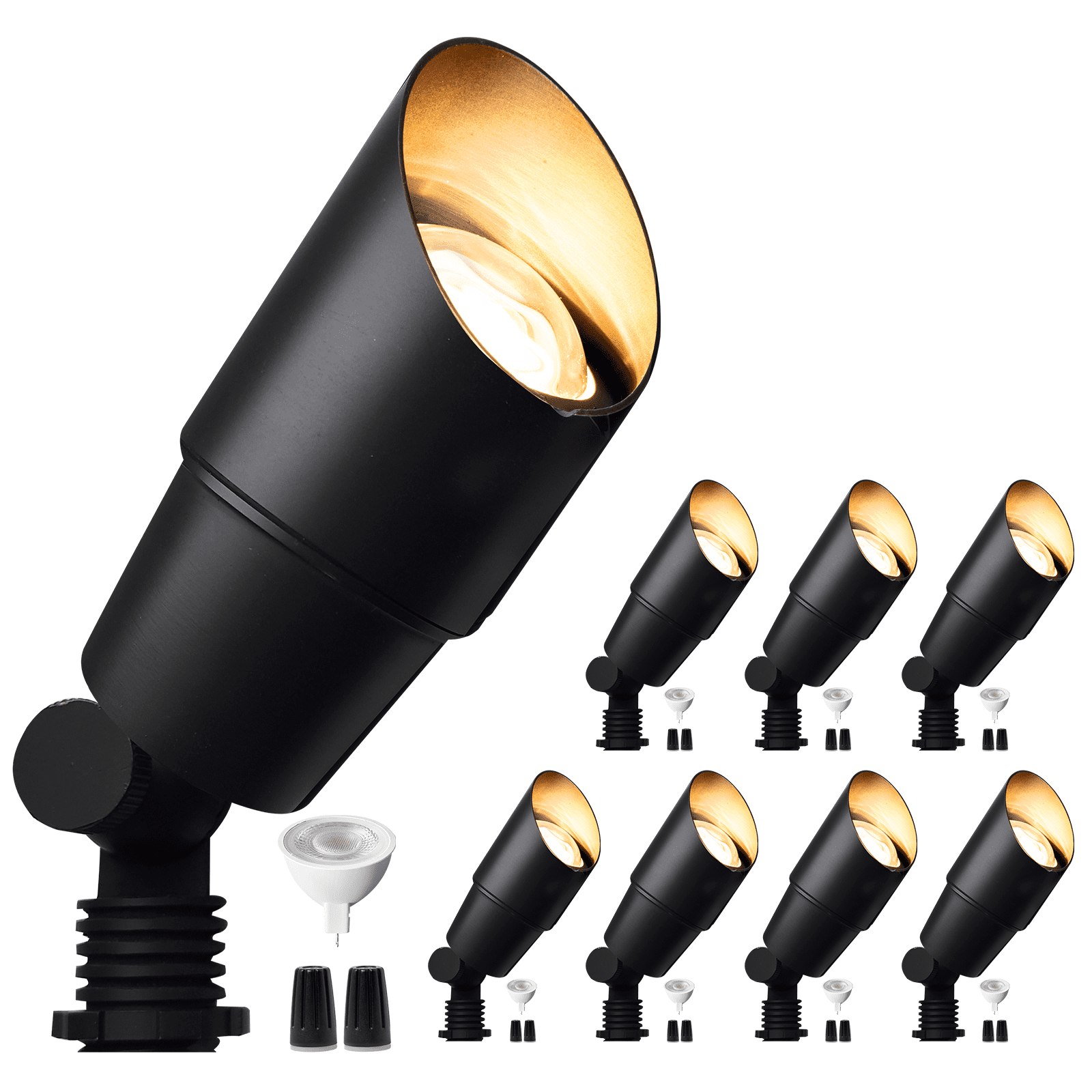 Gardenreet Mini Black Solid Brass Landscape Spotlight,12V Low Voltage ...