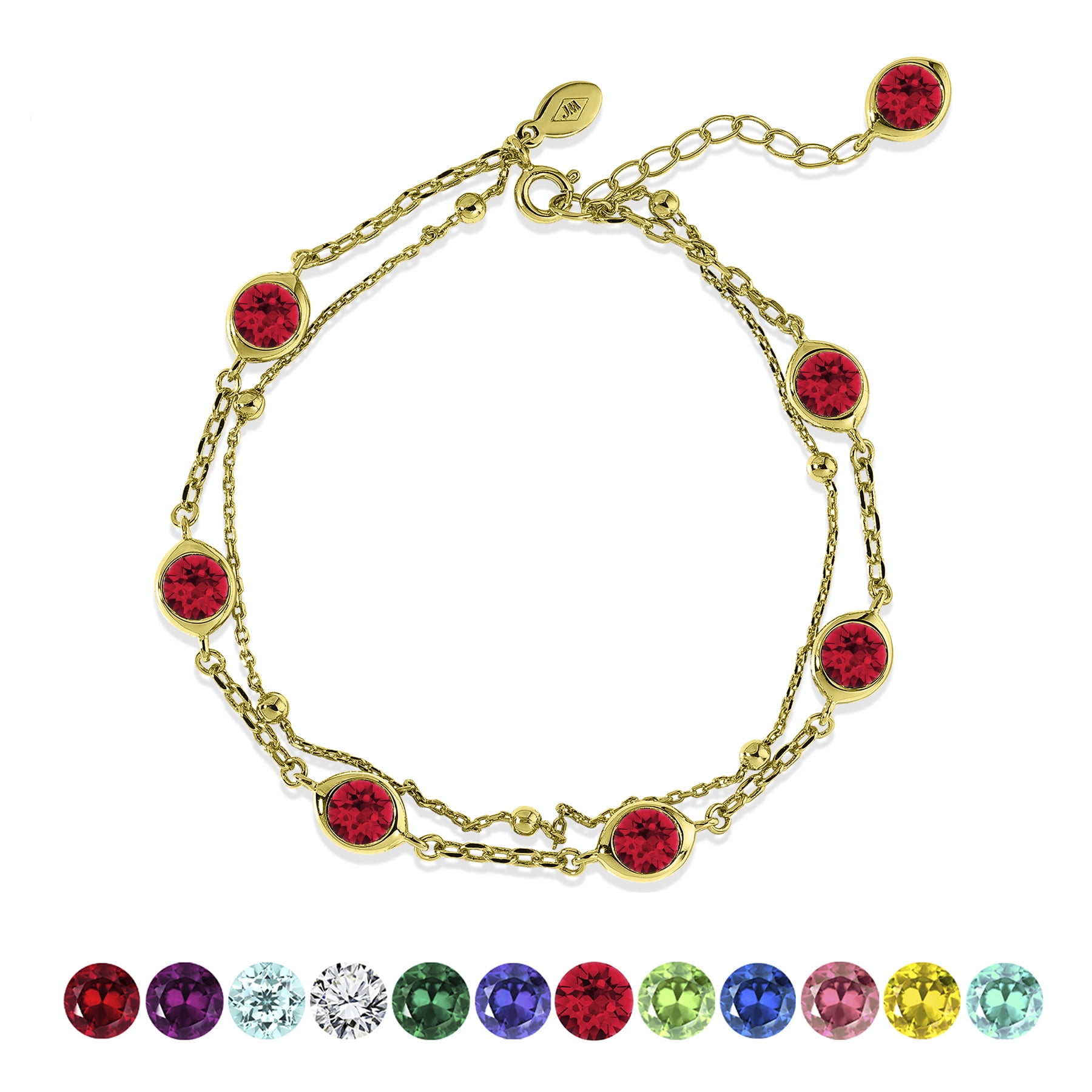 Click here for Jeenmata 3.5 Carat July Birthstone Double Layer Br... prices