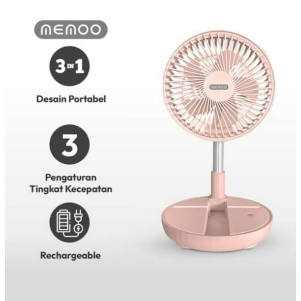Ventilador portátil Memoo 3 en 1 - rosa/Memoo 3 en 1 ventilador portátil - blanco/Fan/Fan/Fan ...