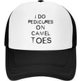 I Do Pedicures On Camel Toes Men Adjustable Washed Baseball Cap Black ...