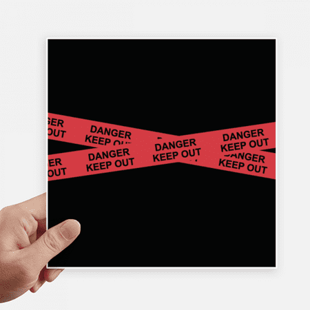 Logo Red Danger Line Keep Out Sticker Tags Wall Picture Laptop Decal ...