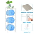 3-Tier 5-Gallon Water Jug Holder with Top Shelf and Wheels – Heavy-Duty ...