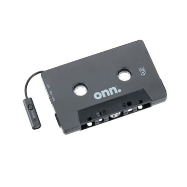 onn. Cassette Audio Adapter 3ft with AUX Cable, Play Digital Music from ...