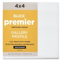 Blick Premier Stretched Cotton Canvas - Gallery Profile, Back-Stapled ...