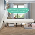 Gymax Thick & Foldable Rollaway Guest Bed with Memory Foam Mattress ...