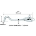 2.8 Inch Door Window Shed Gate Latch Lock Catch Cabin Hook 2pcs ...