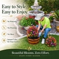 Artificial Petunia Flowers with Ground Stake, 22" UV Resistant ...