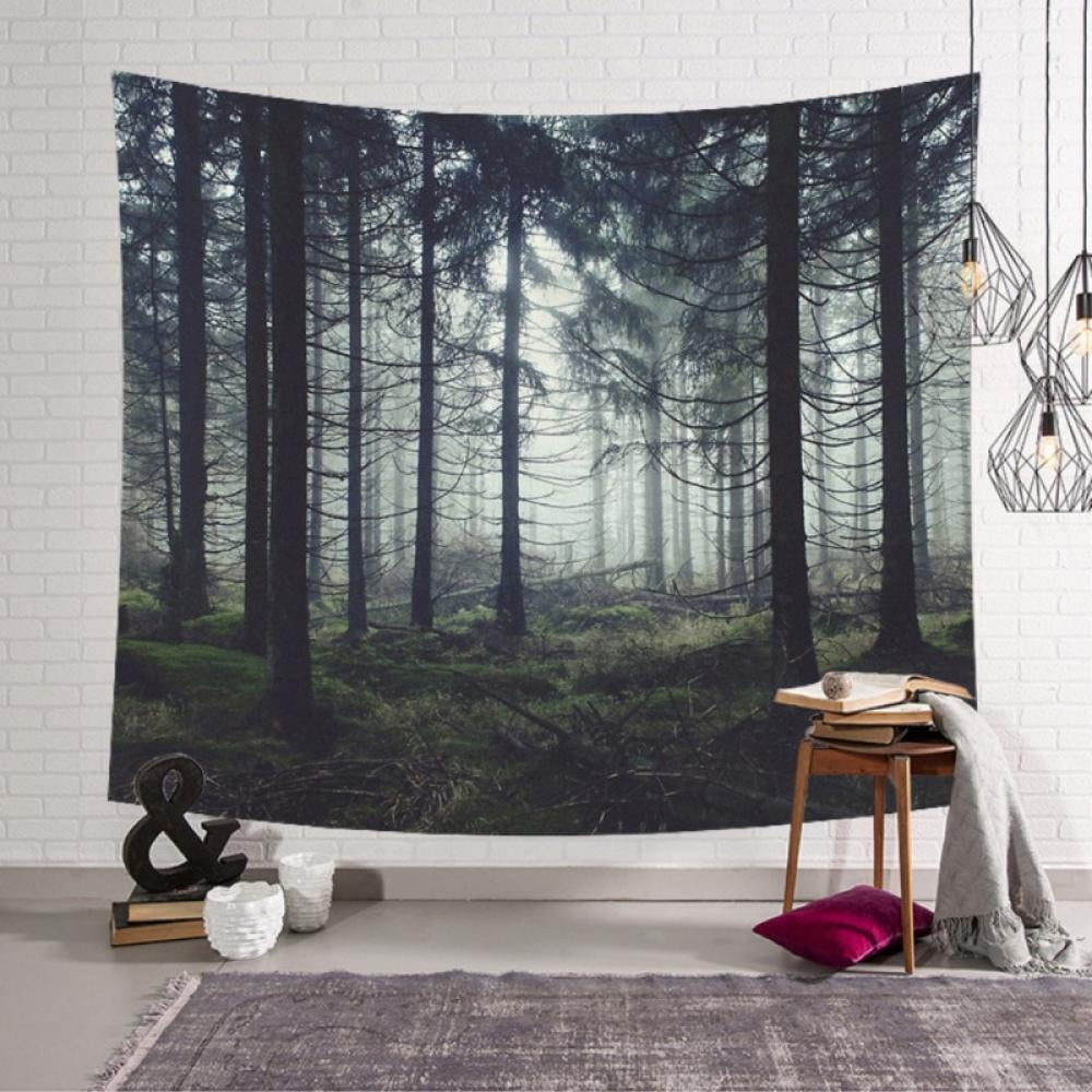 JANDEL Tapestry Wall Hanging Nature Art Polyester Fabric Tree Theme ...