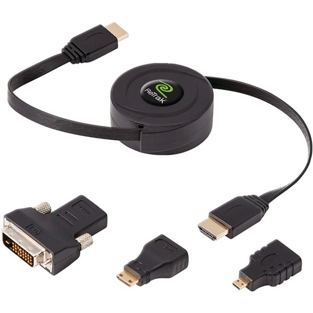 EMERGE TECHNOLOGIES ETCABLEHDM RETRACTABLE HDMI A TO A CABLE - Walmart.com