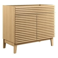 Melamine And Mdf In Walnut Finish Cabinet And Two Drawers - Walmart.com