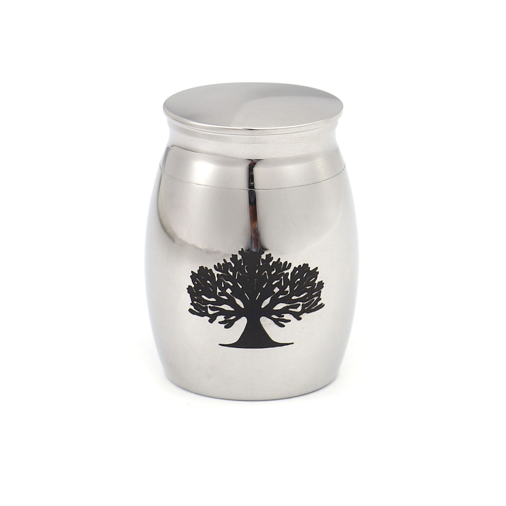 Silver Family Tree of Life Keepsake Funeral Cremation Urn for Human ...