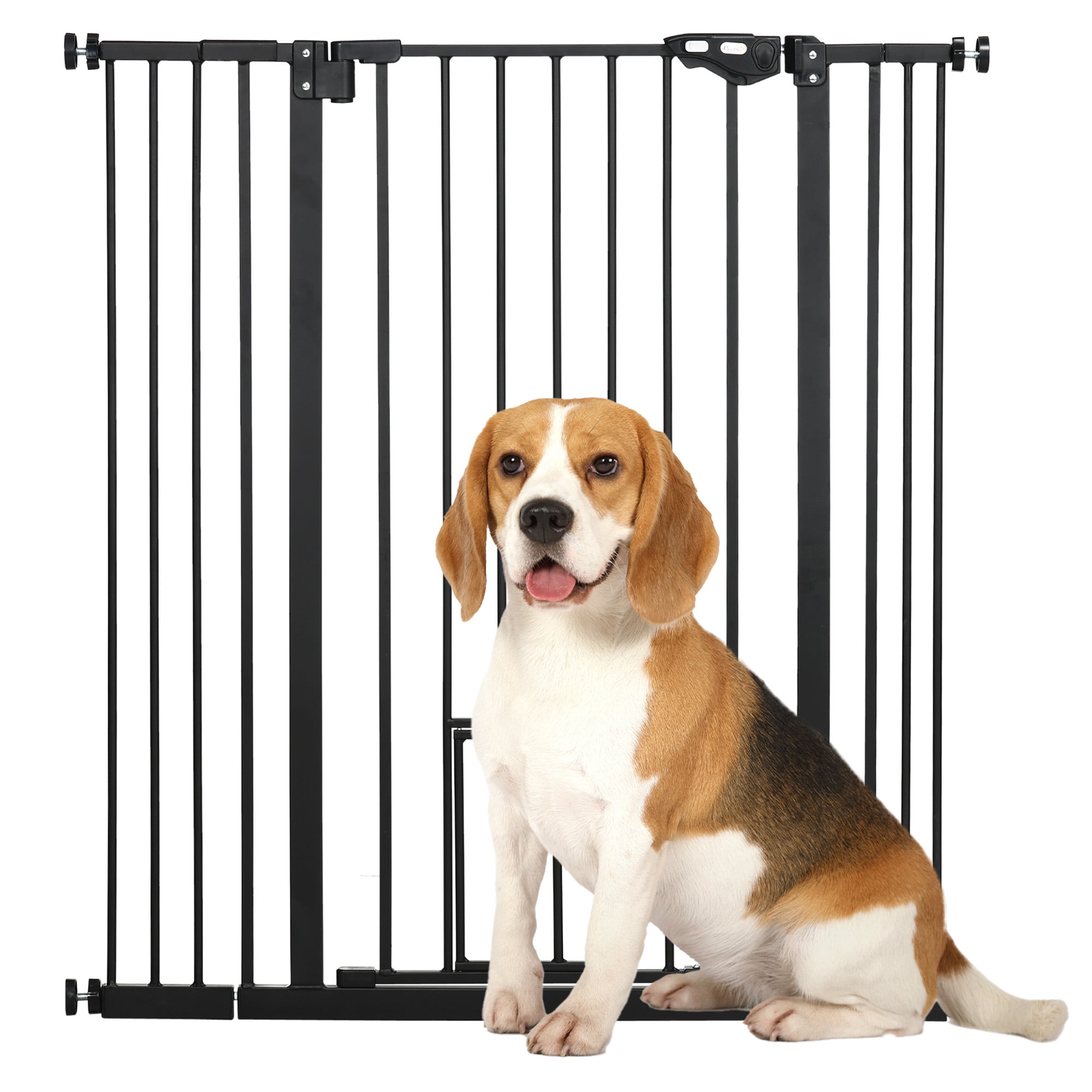 Click here for Pawhut 41 Pet Gate With Walk Through Door For Stai... prices