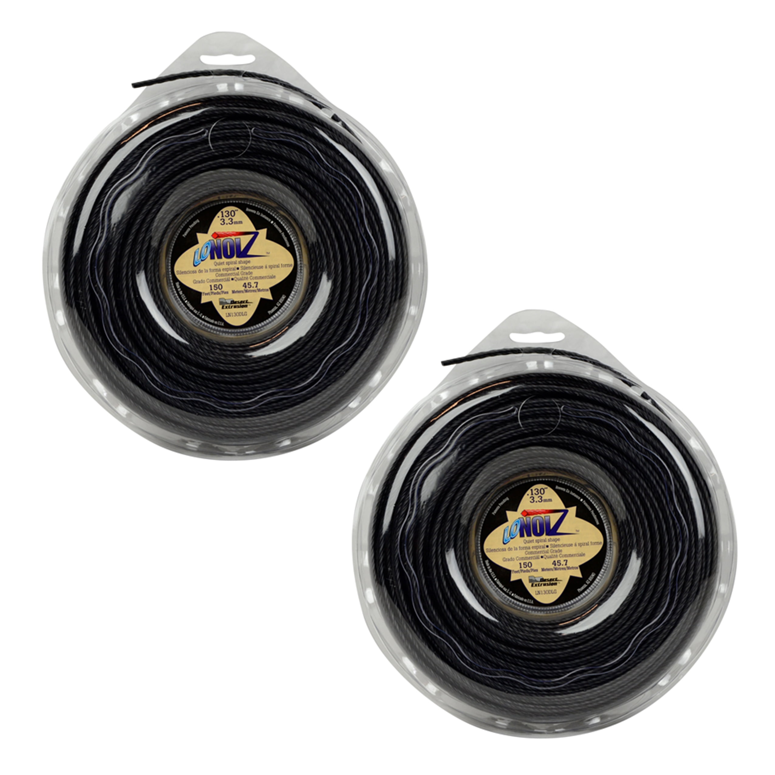 Desert Extrusion LoNoiz LN130DLG 0.130-inch Black Trimmer Line (2-Pack ...