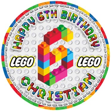 Customizable Base Building Block Edible Cake & Cupcake Topper Image ...