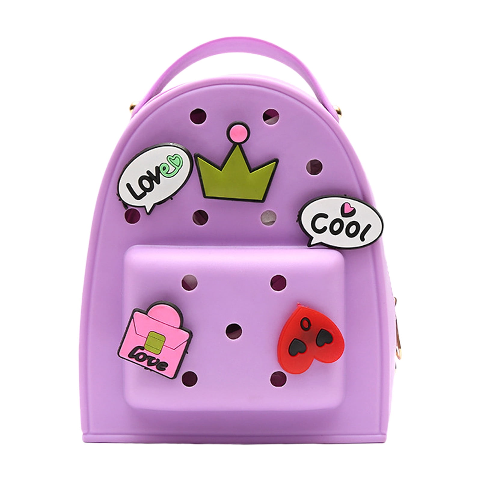 Click here for Dyd Silicone Jelly Clog Backpack With Charms For B... prices