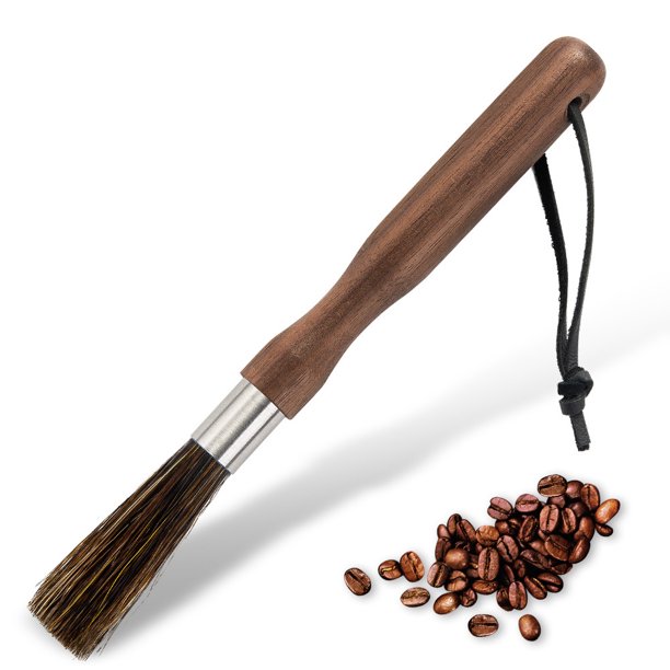 Professional Coffee Brush Set (Straight + Curved) No-Loss Natural ...