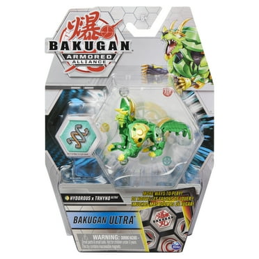 Bakugan Starter Pack 3-Pack, Fused Hydorous x Thryno Ultra, Armored Alliance Collectible Action ...