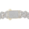 1.50 Cttw Natural Diamond Men's Cuban Link Bracelet in 10K Yellow Gold ...