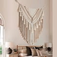 Large Macrame Wall Hanging 47" Wx 55" L Brown Macrame Wall Decor Boho ...