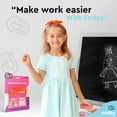 Enday Chalkboard Chalk Set with Art Eraser, 12 Pcs White Chalk & 12 Pcs ...
