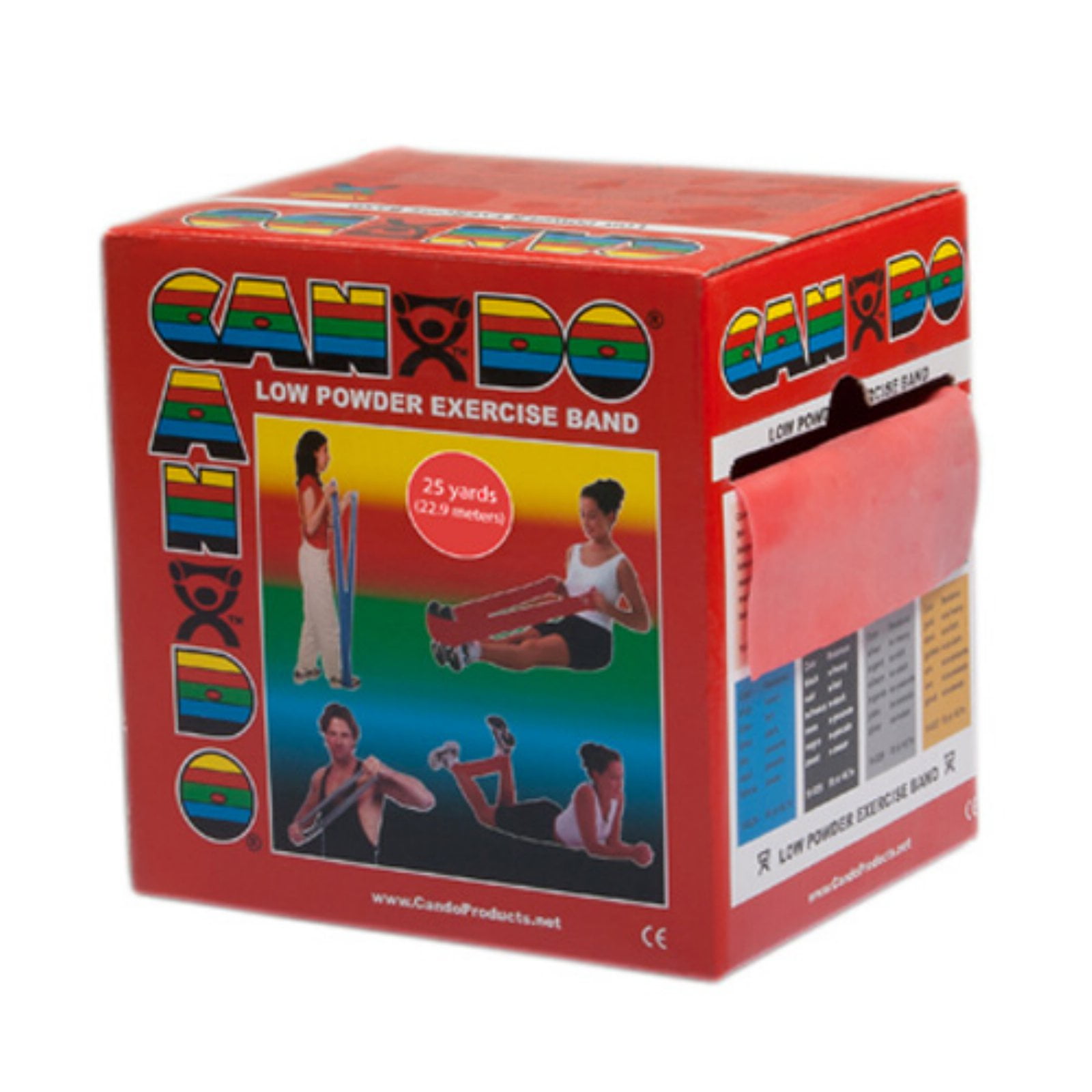 CanDo exercise band, red, 25 yard dispenser - Walmart.com