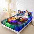 Manfei Halloween Witch Sheet Set Queen, Western Fairy Tale Bed Sheets ...