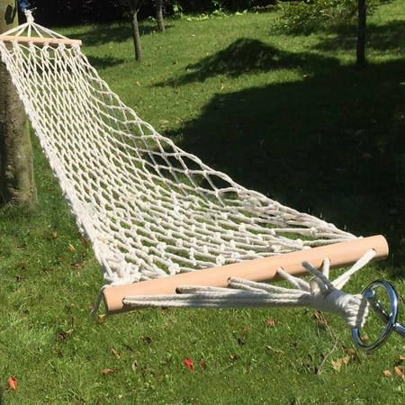 Mymisisa Travel Camping Portable Cotton Rope Hammock Netted Swing ...