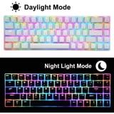 MK14 Wired 68 Keys Mechanical Gaming Keyboard, RGB Backlit,Gaming Mosue ...