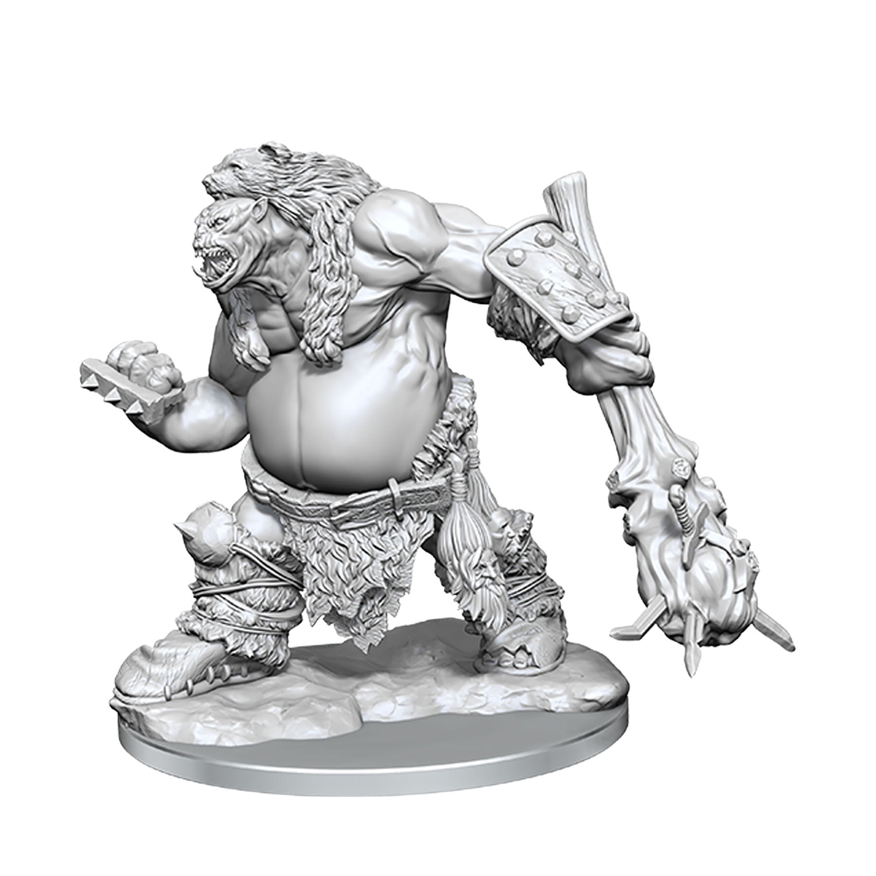 D&D Frameworks: Ogre Miniature - Unpainted Unassembled Customizable ...