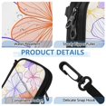 Colorful Flower Line Painting Passport Holder Travel Document Organizer ...